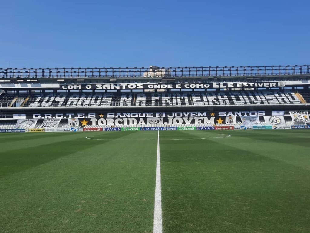 Mosaico da torcida do Santos provoca o Corinthians antes do clássico ...