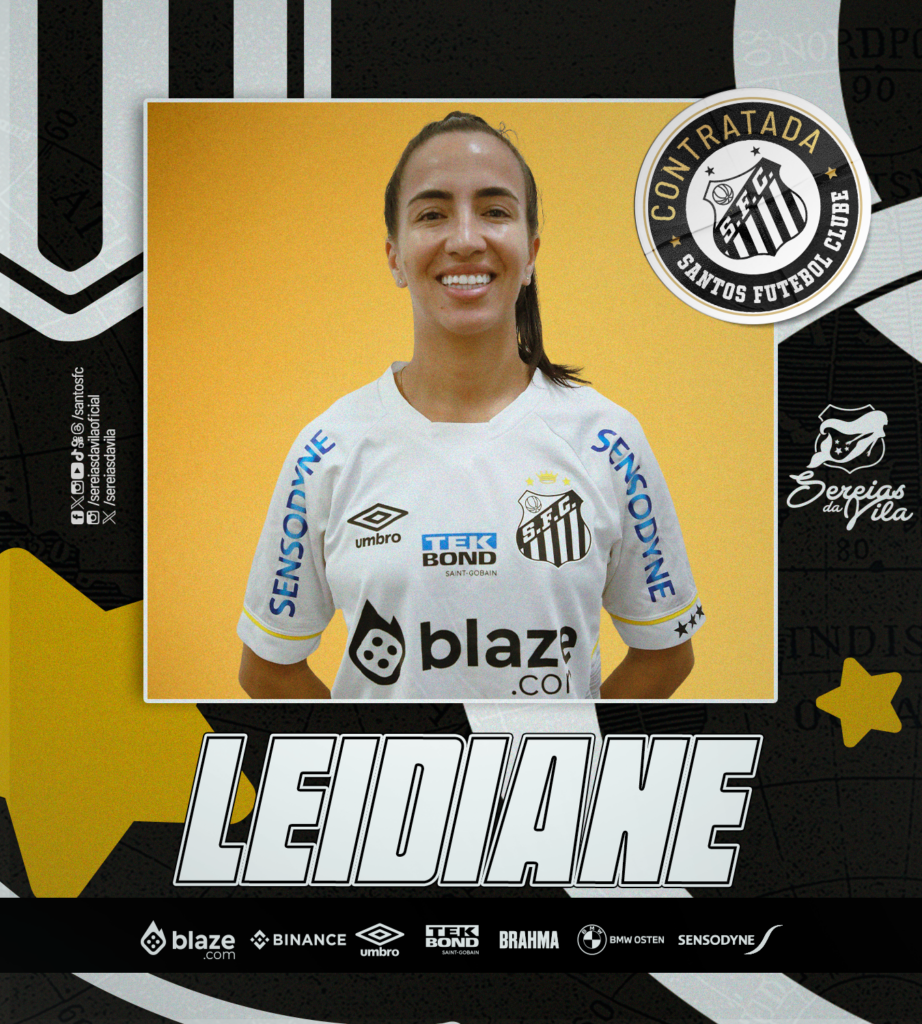 Lateral Leidiane é o 13º reforço das Sereias da Vila para a temporada ...