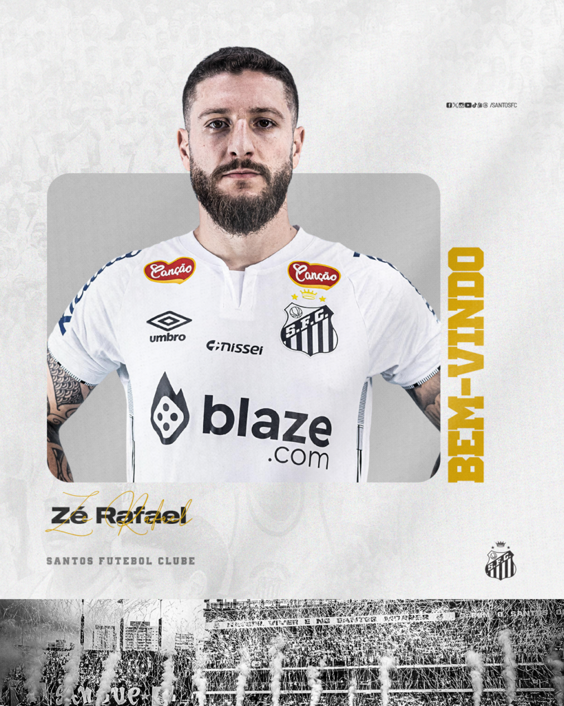 Santos oficializa a contratação do volante Zé Rafael, do Palmeiras ...