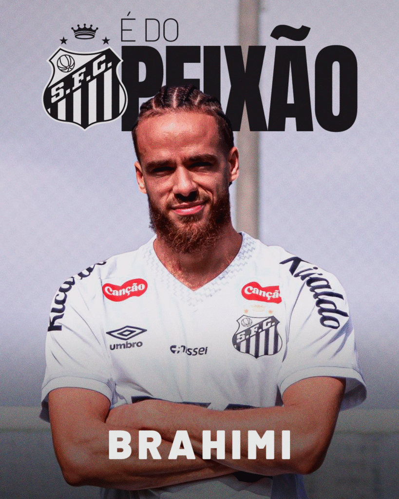 Santos anuncia a contratação do atacante Billal Brahimi até 2026 ...